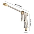 High Pressure Garden Hose Nozzle Sprayer, 3/4 Inch Brass Nozzle with ...