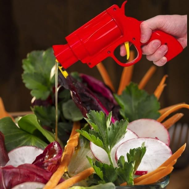 Kitchen Resturant Novelty Red Condiment Dispenser Bottle BBQ Hot Sauce ...