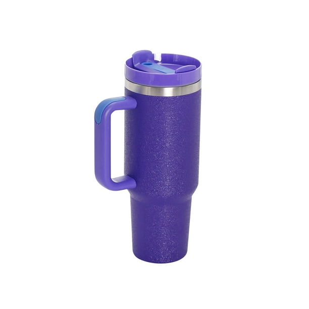 Termo Acero Inoxidable 40 OZ, Termos para Cafe, Termo con Popote Tapa y Asa, 1.2 Litros, Vasos ...