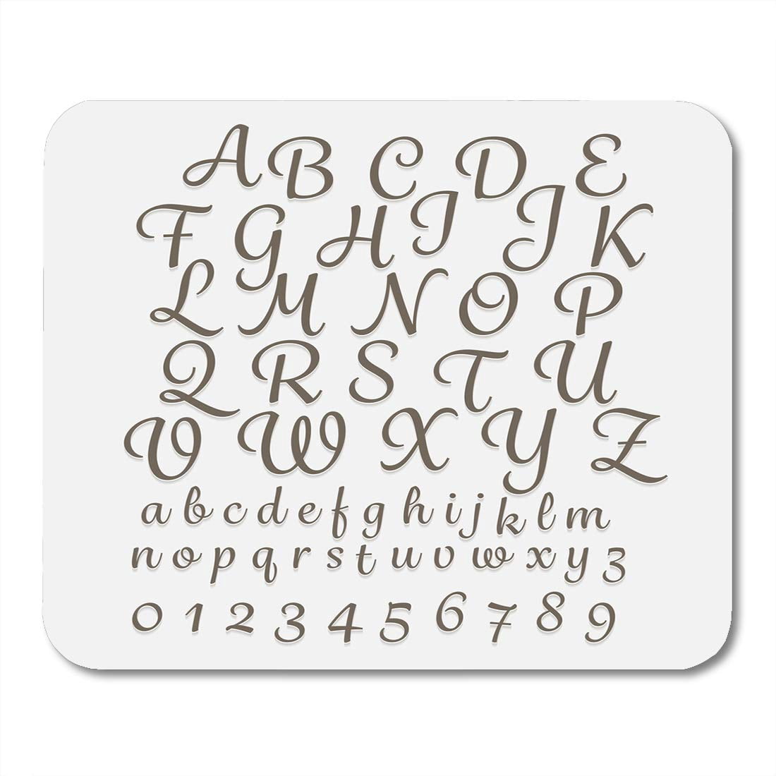 SIDONKU Handwritten Script Alphabet Classic Cursive Write English Drawn ...