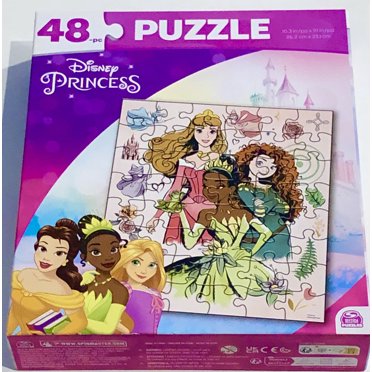 Disney Princess 48-Piece Foil Puzzle, For Families and Kids Ages 4 and ...