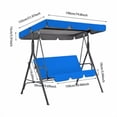 2Pcs 3 Seater Outdoor Porch Swing Cover — Patio Swing Bed Cover / Adult ...