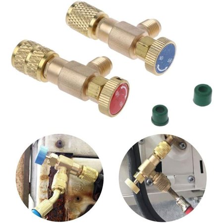 Pcs Refrigerant Filling Safety Valve Quick Coupler Air Conditioning ...
