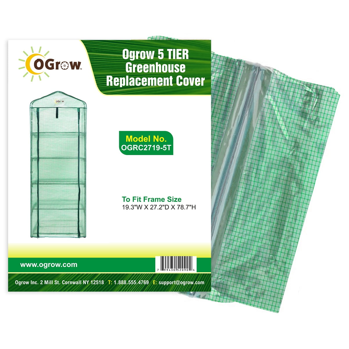 Machrus Ogrow Premium Greenhouse Replacement Cover for Your Outdoor ...
