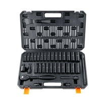 BENTISM 1/2" Drive 26PCS Impact Socket Set, 6-Point Sockets Metric 10 ...