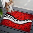 2x3 Ft Entryway Area Rug, Piano Keyboards Kitchen Rug Runner Washable ...