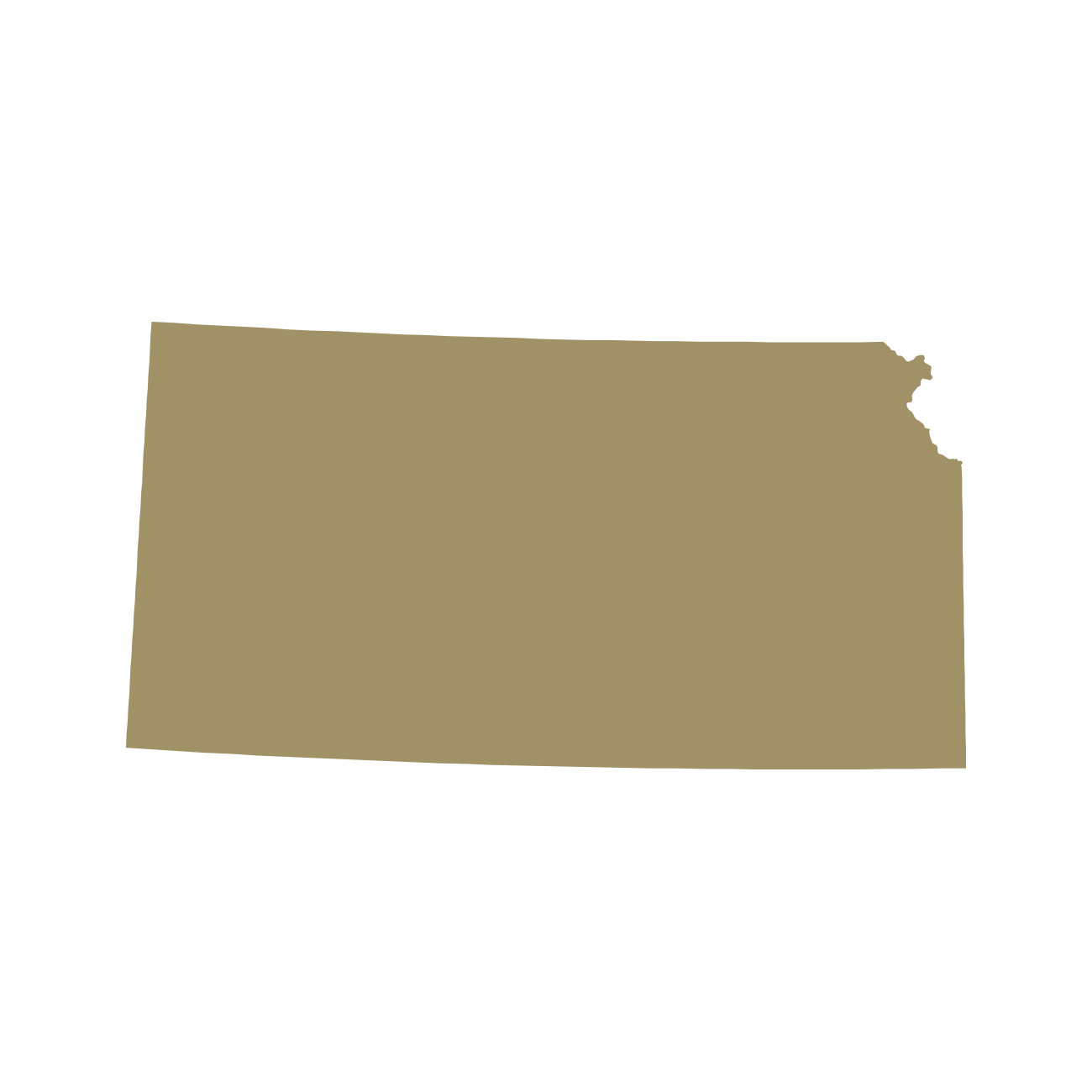 Kansas Shaped Sticker Decal Die Cut - Self Adhesive Vinyl ...