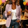 BiZtdJrK Womens Blazers for Work Casual Collared Long Sleeve Suit ...