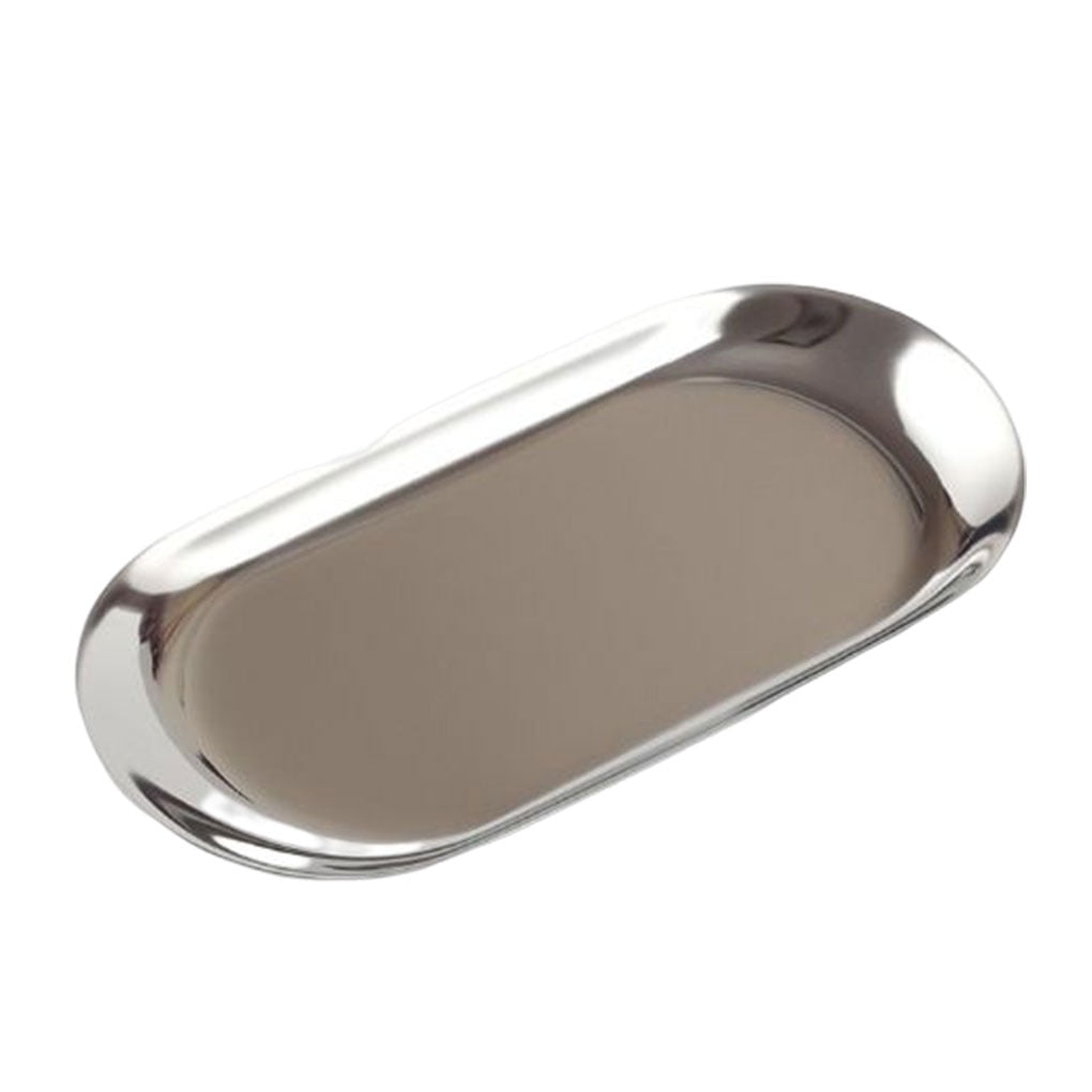 Linyer Nordic Style Oval Shaped Tray Gold Plate Trays Stainless Steel ...