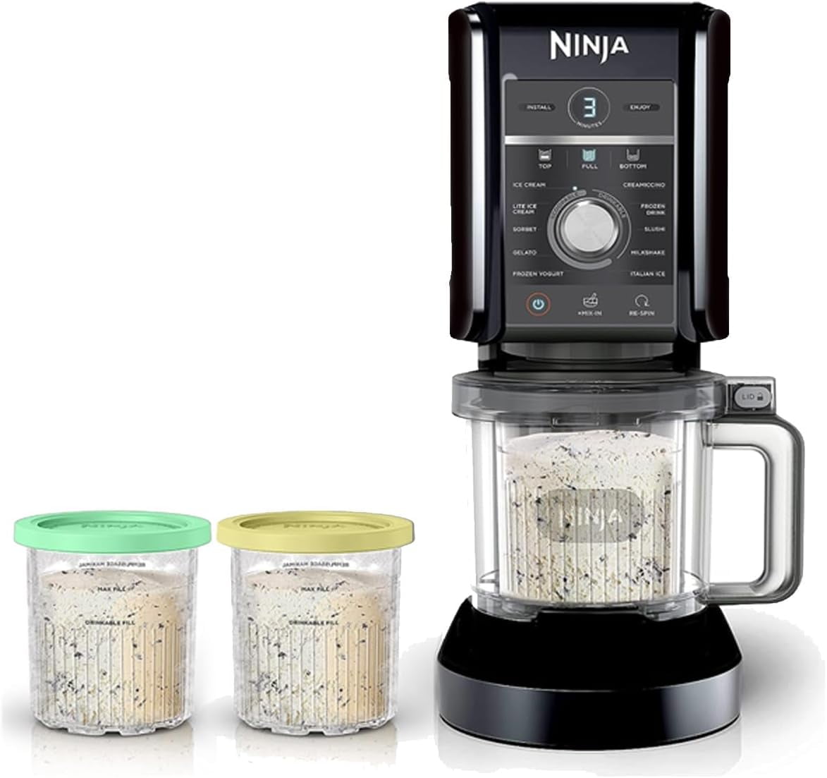 Maquina Para Hacer Helados NINJA CREAMI 11 Funciones CN501CO | Walmart ...