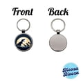 Allosaurus Silhouettes Dinosaurs Metal Round Keychain - Walmart.com