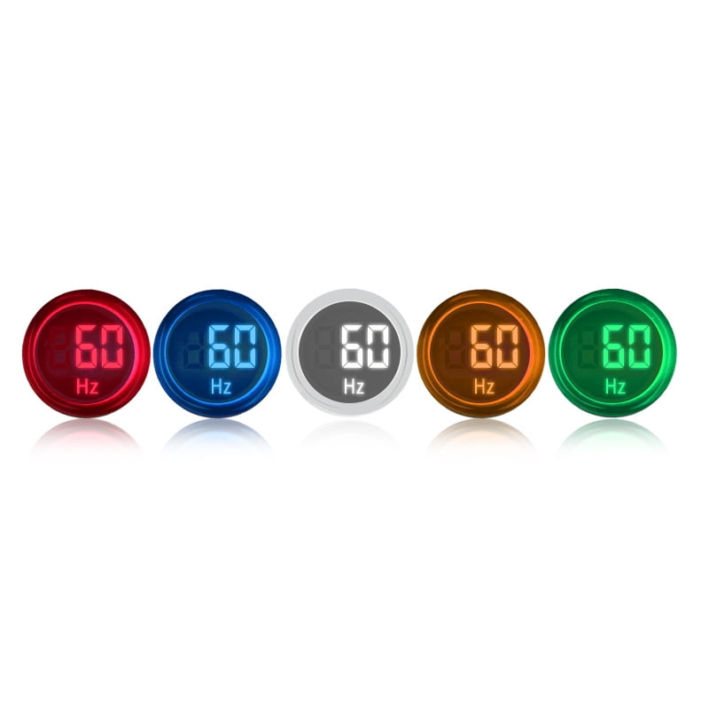 22mm LED Digital Display Electricity Frequency Meter Indicator Signal ...