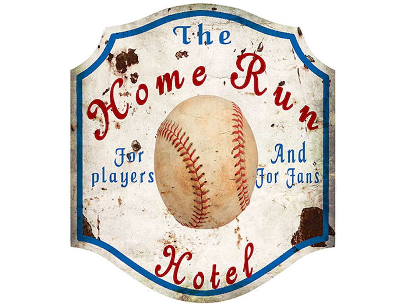 "Home Run Hotel " Wooden Sign - Walmart.com