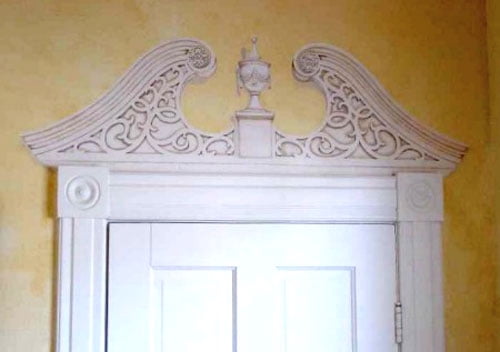 Colonial Pediment Wall Stencil by Jeff Raum - Walmart.com