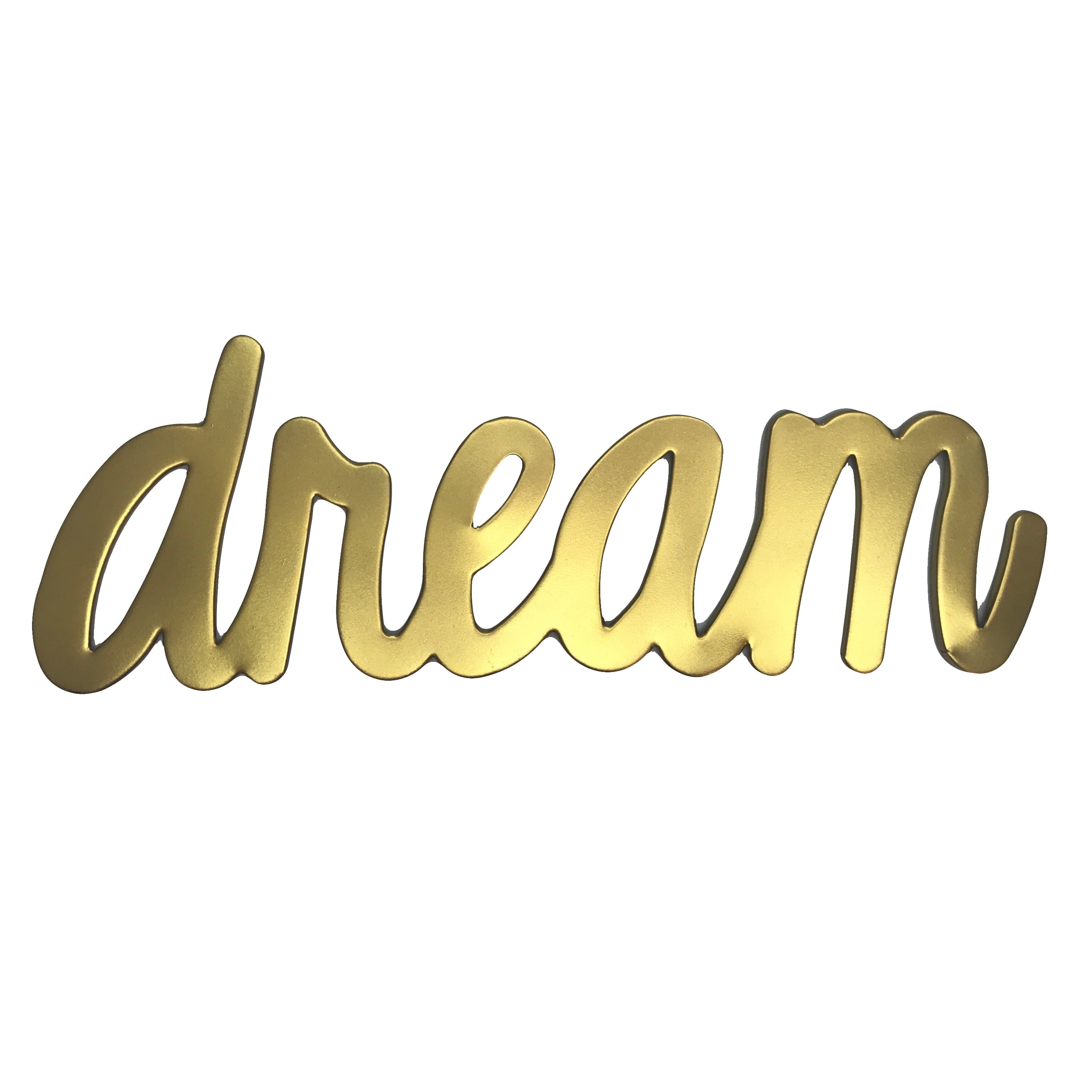 MHF Home Gold Metallic Dream Wall Sign - Walmart.com