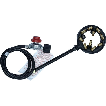 METER STAR 41,000 BTU 10 Jets Homemade Cast Iron Burner Assembly Flame ...