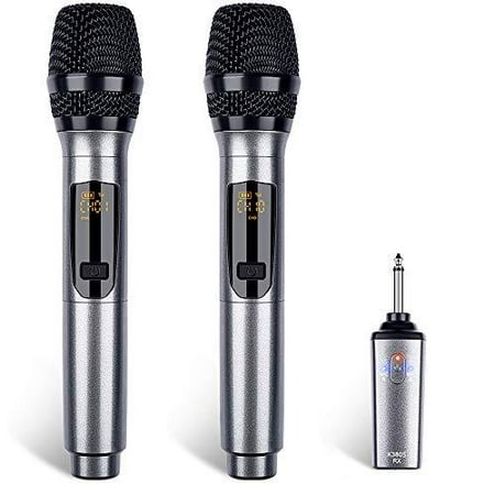 LEKATO K380S UHF Wireless Microphone Rechargeable Microphone Karaoke ...