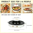 OhhGo 1800W Electric Hot Pot & Grill Combo, 2-in-1 Non-Stick Indoor BBQ ...