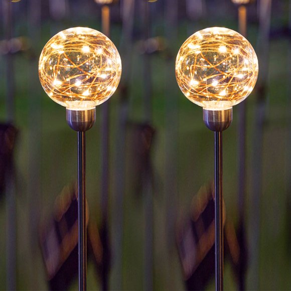 Solar Globe Stake Lights 5305