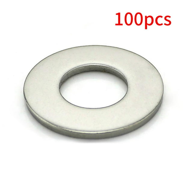 Ustyle 100 Pieces Metal Stamping Blanks Flat Round Washer with Center ...