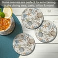 Thirstystone "Beyond The Shore" 4-Pack Round Stone Coasters - Walmart.com