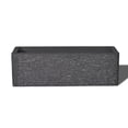 TerraDeco 24 Inch Rectangular Concrete Planter,Durable All-Weather Use ...