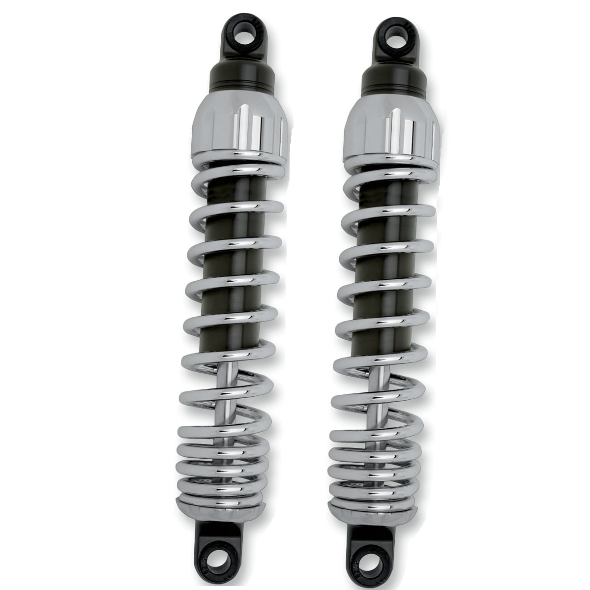 Progressive 444 Series Motorcycle Heavy Duty Chrome 12" Rear Shocks ...
