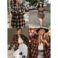 Rivelino Plus Size Plaid Shirt - Buffalo Check Flannel Top - Walmart.com