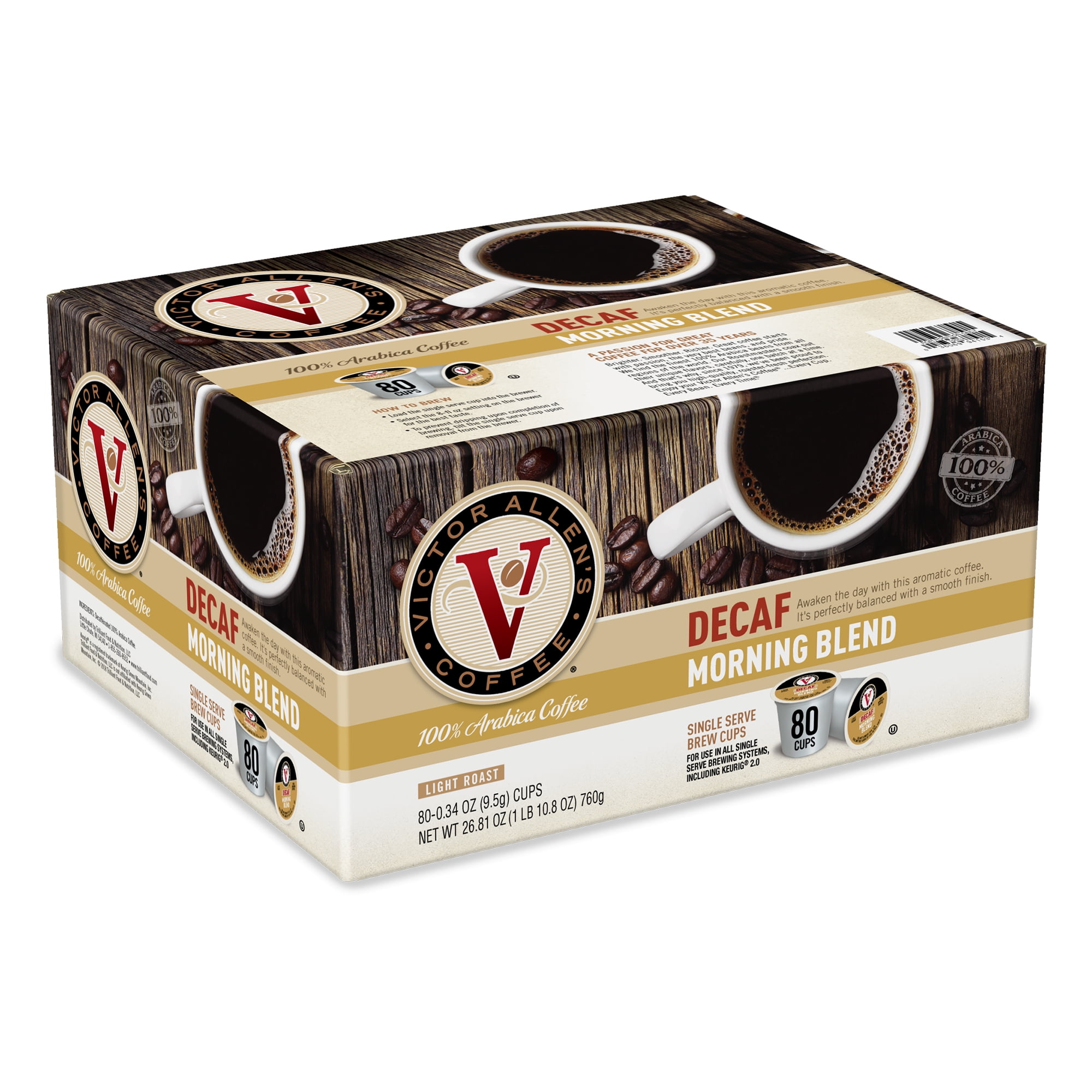 Victor Allen's Coffee Decaf Morning Blend Single Serve Coffee Pods, 42 ...