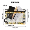 2 Pieces Pencil Bag Binder Pouches 3-Ring Page Turning Folder Pencil ...