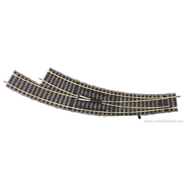 Fleischmann FLM6175 HO Scale Curved Point Right Manual Rail Track ...