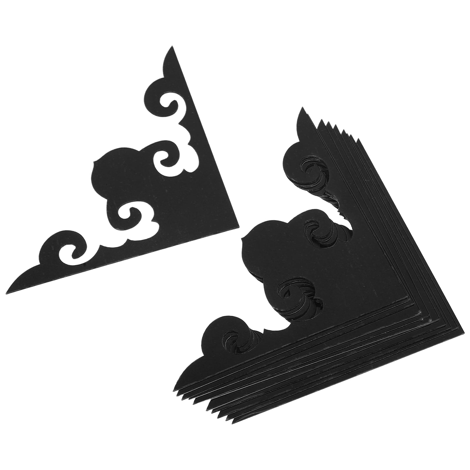 Click here for Writwaa 12pcs Black Self Adhesive Mirror Decals Fo... prices