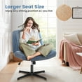 Office Chair Armless Criss Cross Legged Chair No Wheels, Comfy Home ...