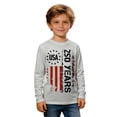 Fiaer 250th Anniversary USA Patriot Shirt for Kids Crewneck 4th of July ...