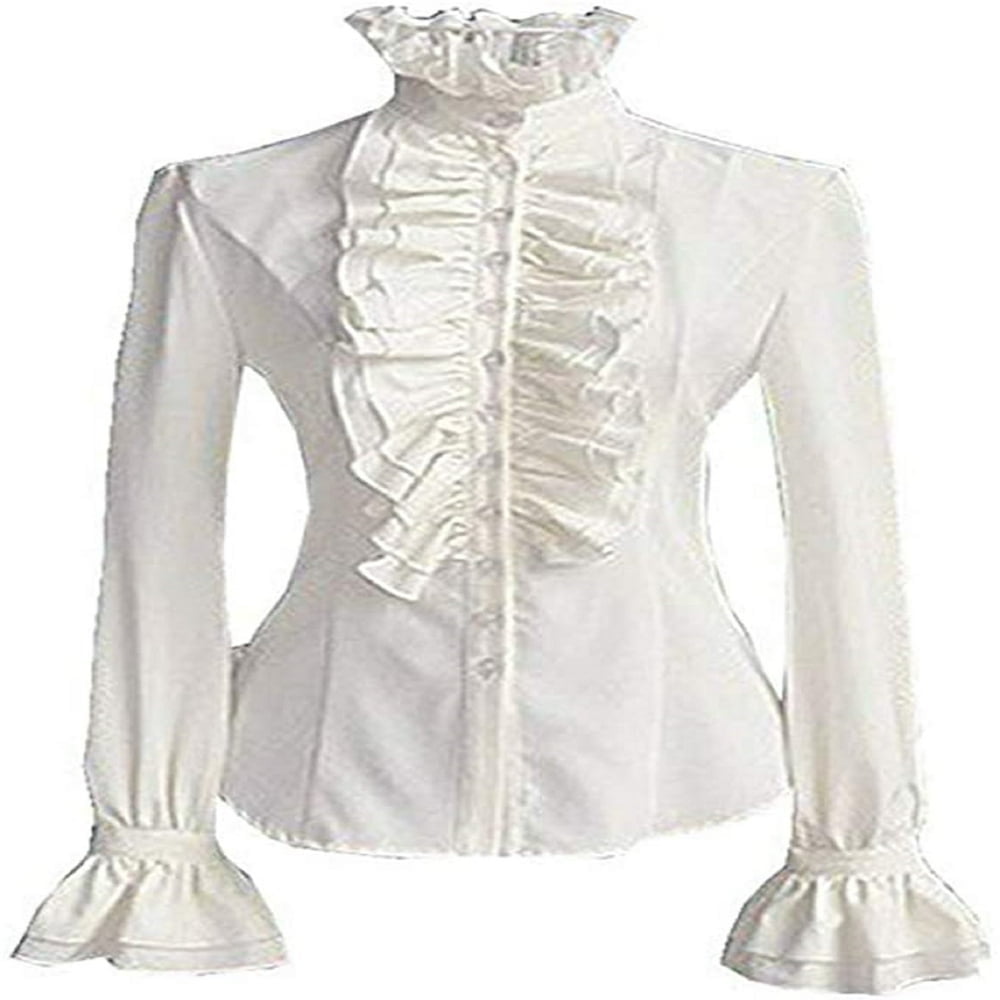Click here for Generic Office Women Lady Shirt Frilly Ruffle Tops... prices