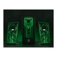 GOgroove BassPULSE Computer Speakers Stereo Sound System with Green LED ...