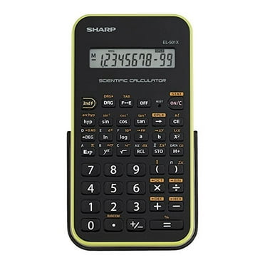 Sharp EL-501XBWH Scientific Calculator, Black - Walmart.com