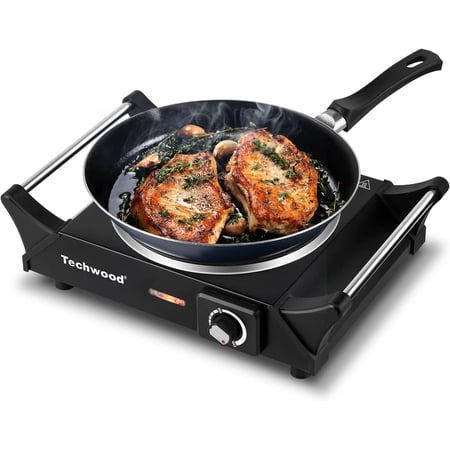 Hot Plate, Portable Electric Stove for cooking, 1200W Countertop ...