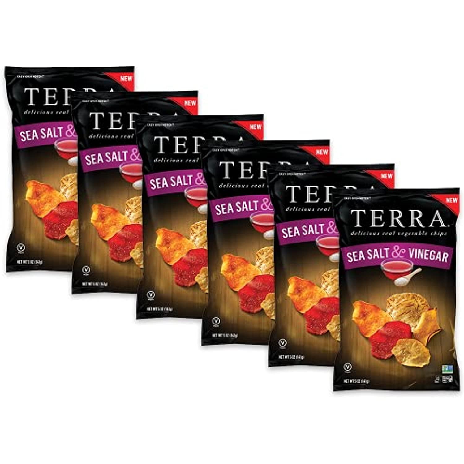 Terra Vegetable Chips, Salt & Vinegar Multipack, 5 Oz. (Pack Of 5 ...