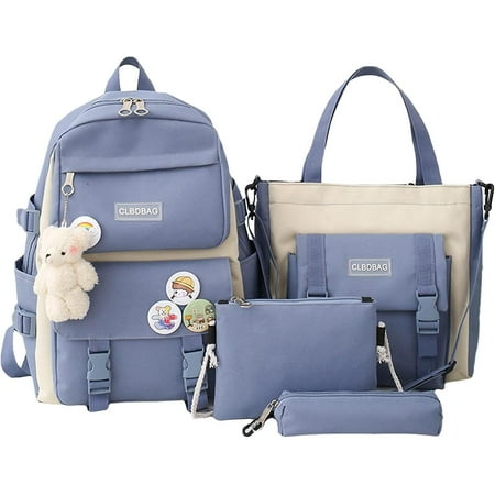 4-pack School Backpack Combo Set, Tote School Bag Backpack Student ...