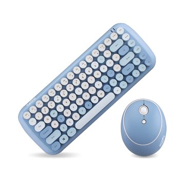 UBOTIE 84Keys Colorful Wireless Mini Compact Retro Typewriter Design ...