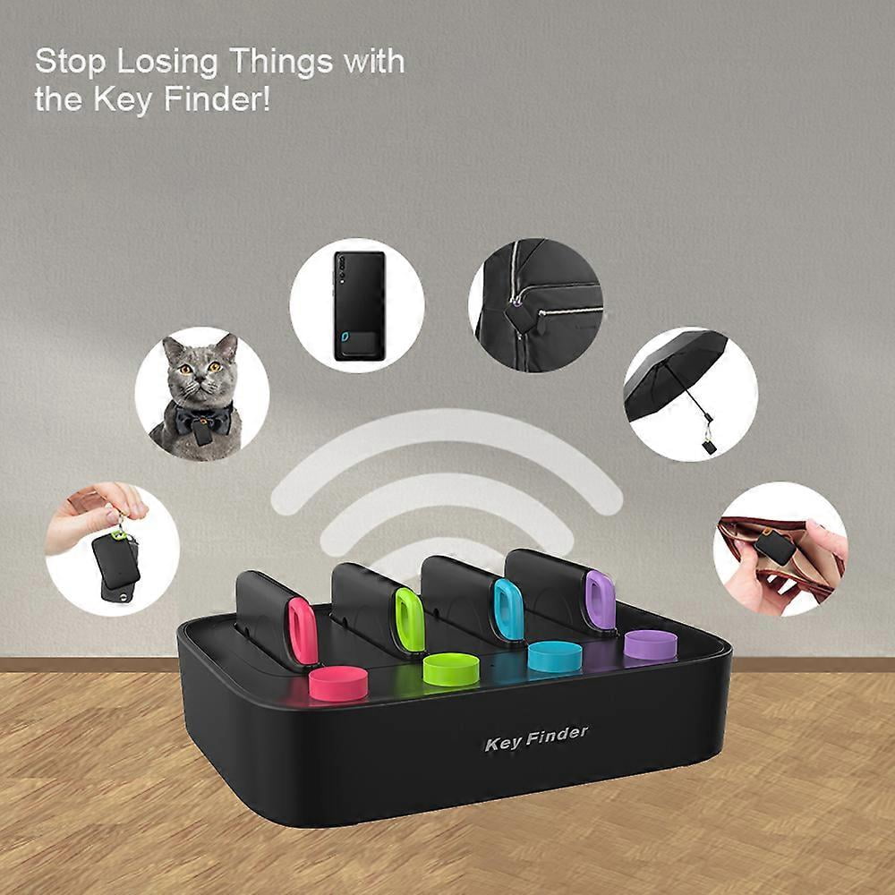 Wireless Key Finder Remote Finder Pet Tracker with 100ft Working Range ...