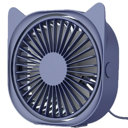 Small Personal Usb Desktop Cat Ear Fan, 3-speed Portable Desktop ...