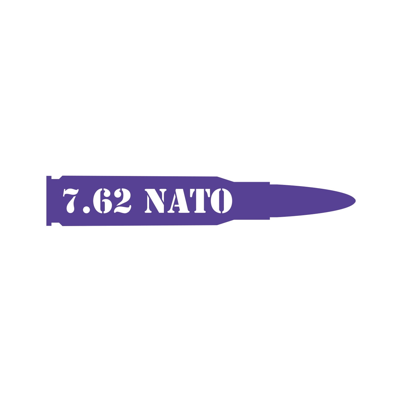 7.62 NATO Bullet Sticker Decal Die Cut - Self Adhesive Vinyl ...
