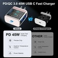 SHIQI-45W Samsung USB-C Super Fast Charger Type C 10FT C Charger Cable ...