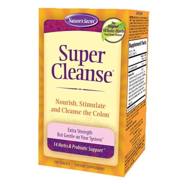 Nature's Secret Super Cleanse Detox Supplement, Colon Cleanser Support ...