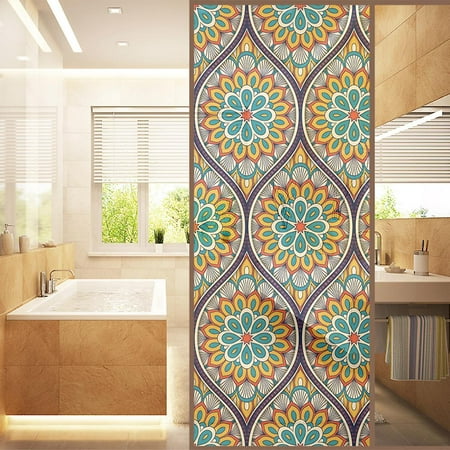 Mandala Bathroom 3d Glass Sticker Static Privacy Shading Window Film ...