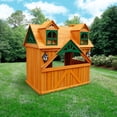 Gorilla Playsets 01-3036-G Malibu Wooden Playhouse with 2 Solar Wall ...