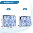 Blue Color Embroidery Plaids Tassels Quilted Laptop Protective Cases ...