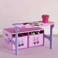 Disney Minnie Mouse 2-in-1 Activity Bench and Desk with Storage Bin ...